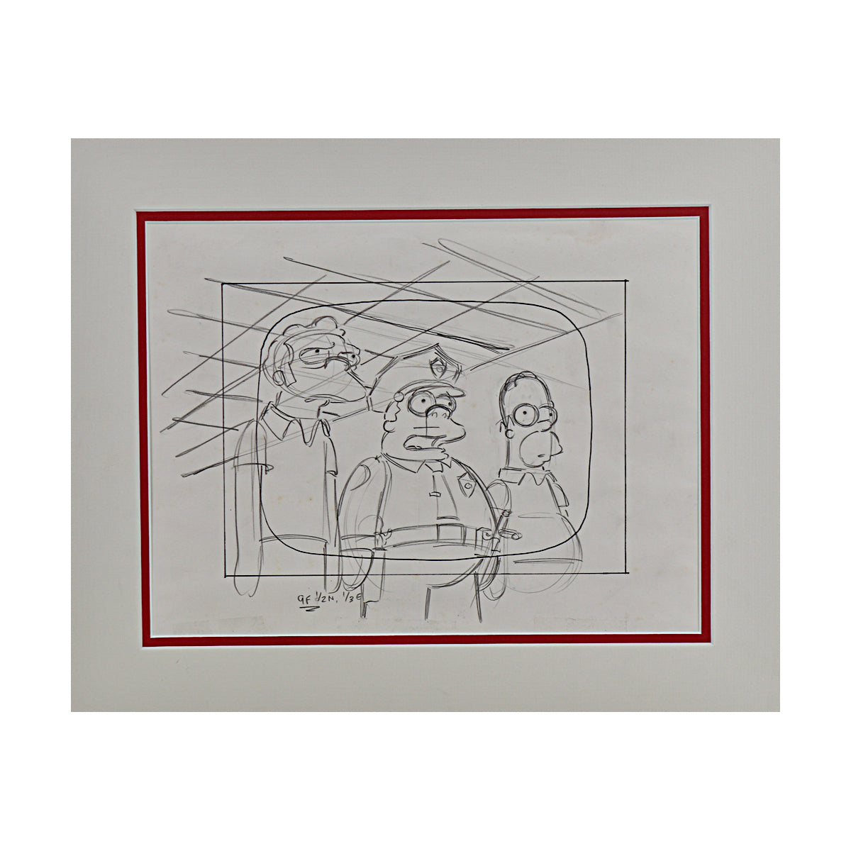 Homer Simpson Pencil Drawn Sketch – CollectibleXchange