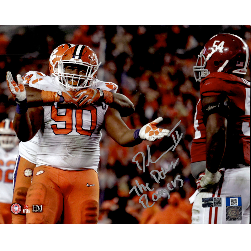 Dexter Lawrence Clemson University IMPERFECT Autographed & Inscribed ...