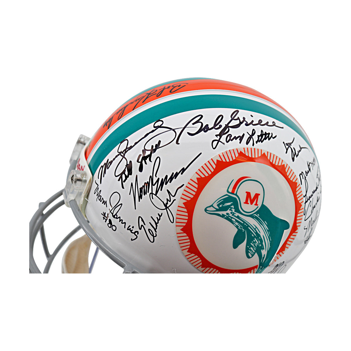 1972 Undefeated Miami Dolphins Multi Signed VSR-4 Proline Authentic He ...