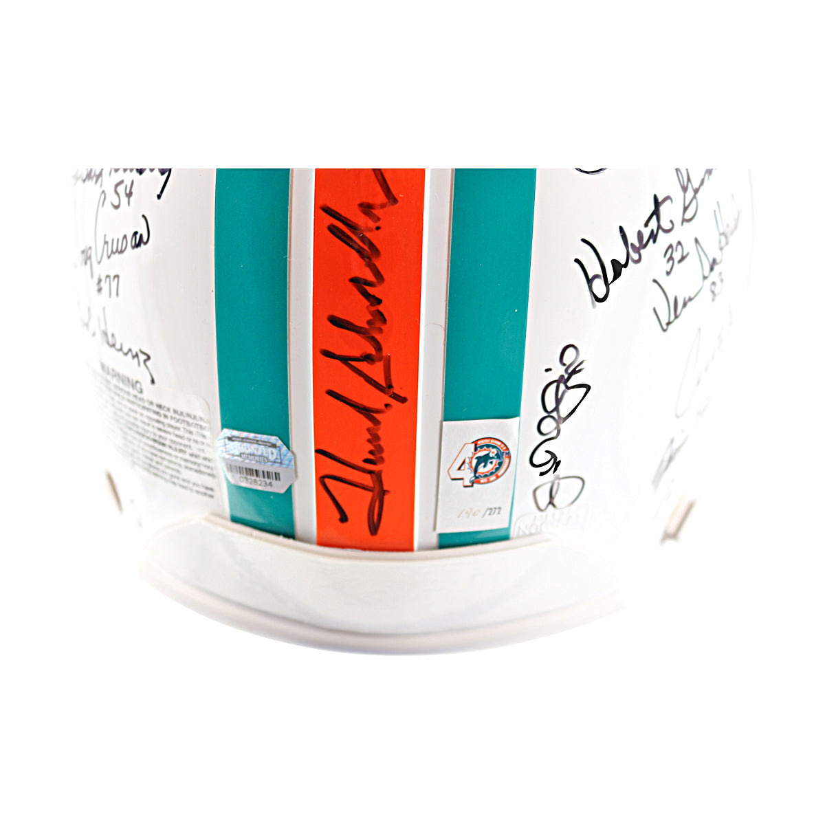1972 Undefeated Miami Dolphins Multi Signed VSR-4 Proline Authentic He ...