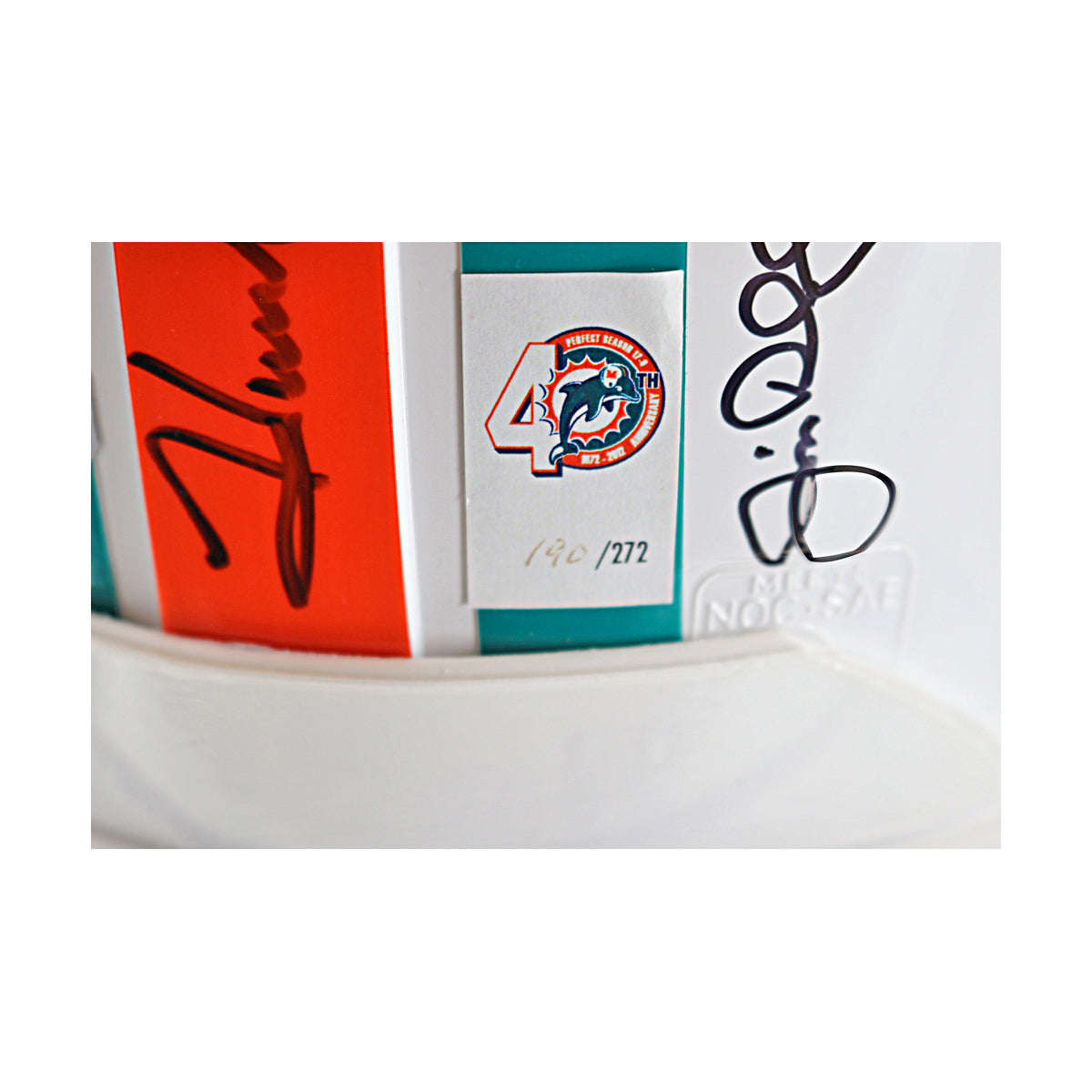 1972 Undefeated Miami Dolphins Multi Signed VSR-4 Proline Authentic He ...