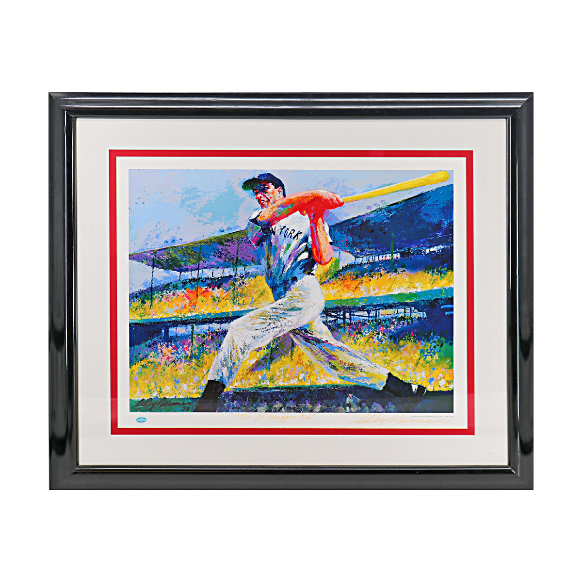 Joe DiMaggio New York Yankees Autographed Signed Framed 19.5x23 LeRoy ...