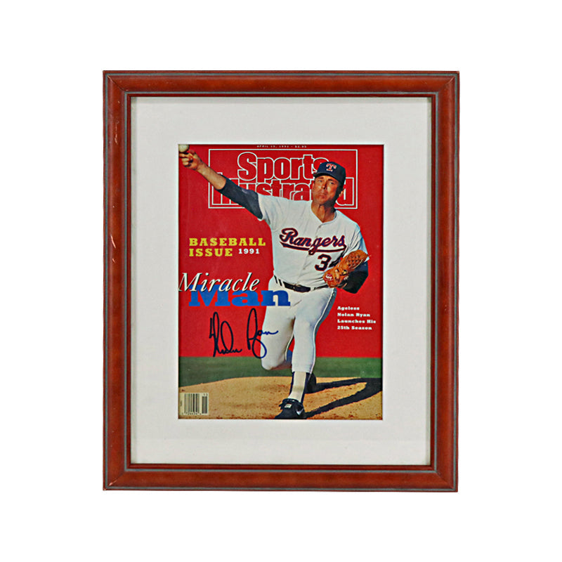 Nolan Ryan Texas Rangers Autographed Signed Framed Sports Illustrated ...