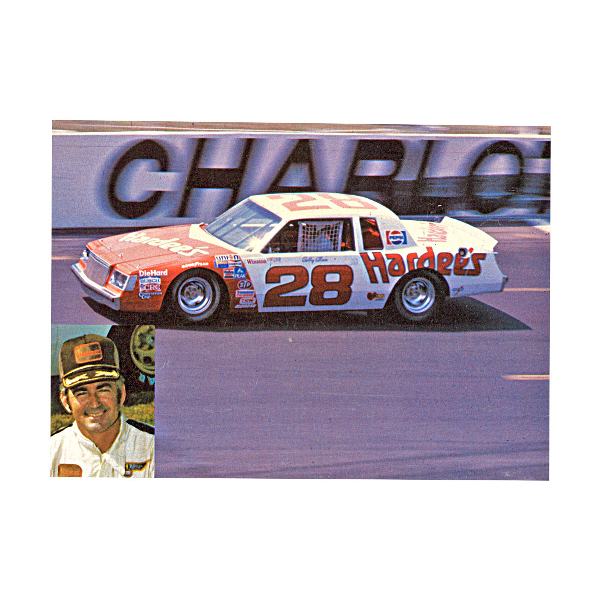 Bobby Allison Hardees 5x7 Postcard – CollectibleXchange
