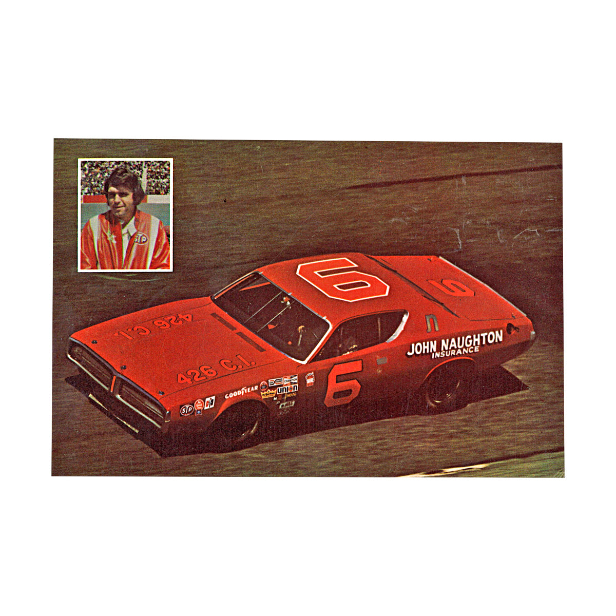Dick Brooks John Naughton Nascar Insurance 6 5x7 Postcard ...
