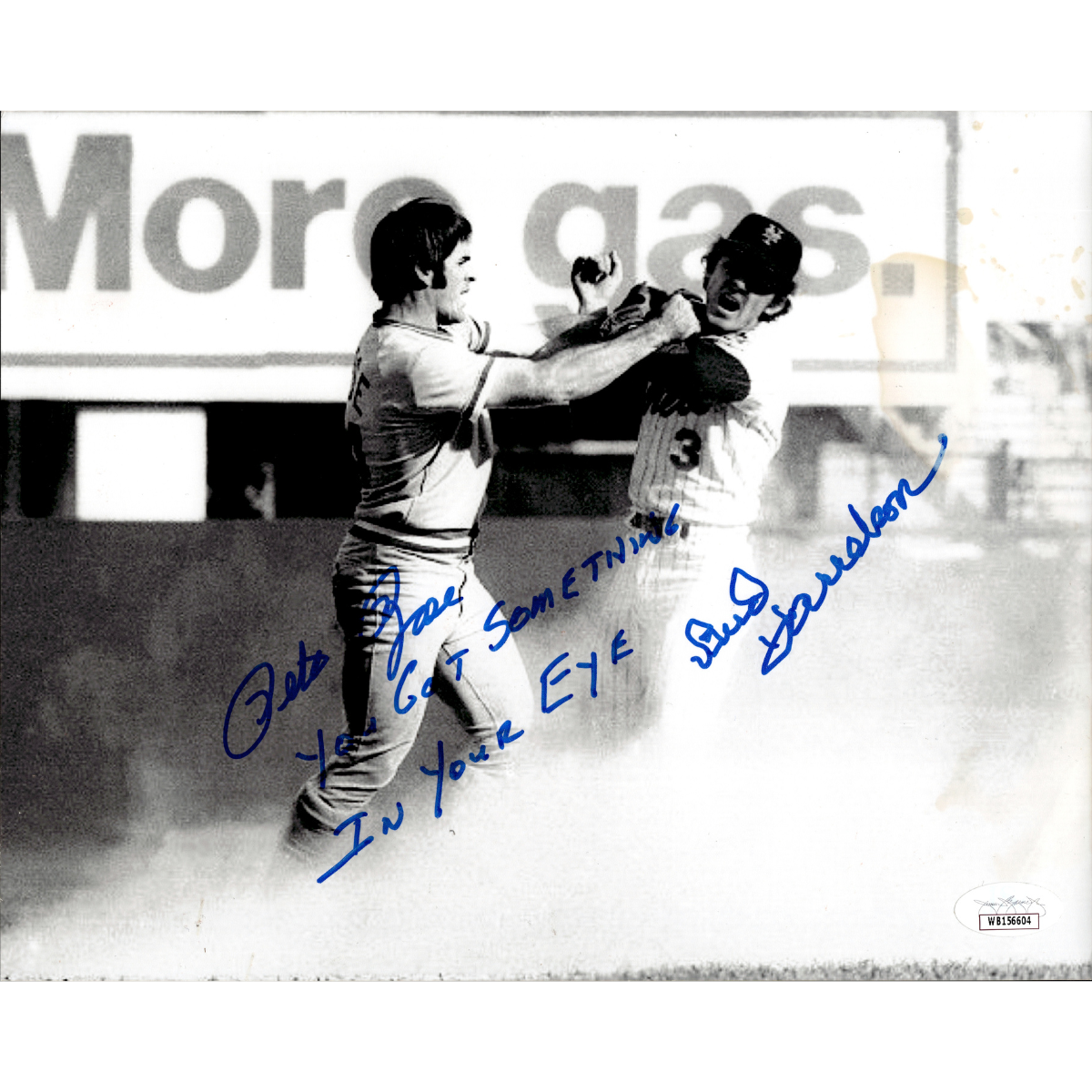 Pete Rose & Bud Harrelson Reds Mets Dual Signed Autographed Inscribed ...