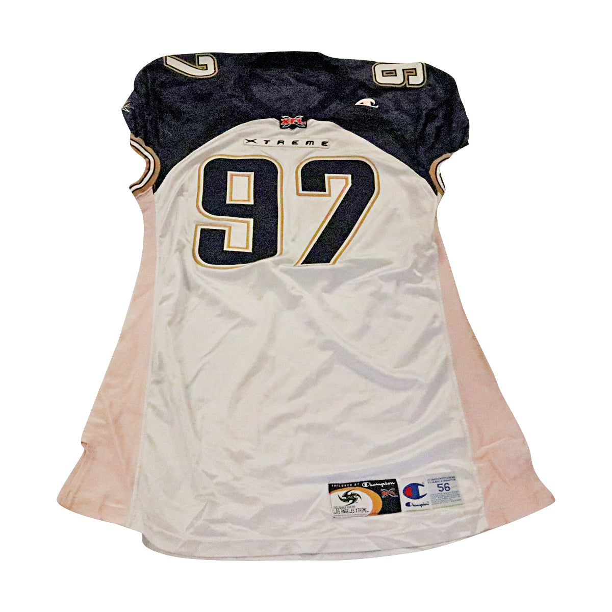 Ramondo Stallings LA Xtreme 2001 Game Used Away Jersey Size 56 +2 Line ...