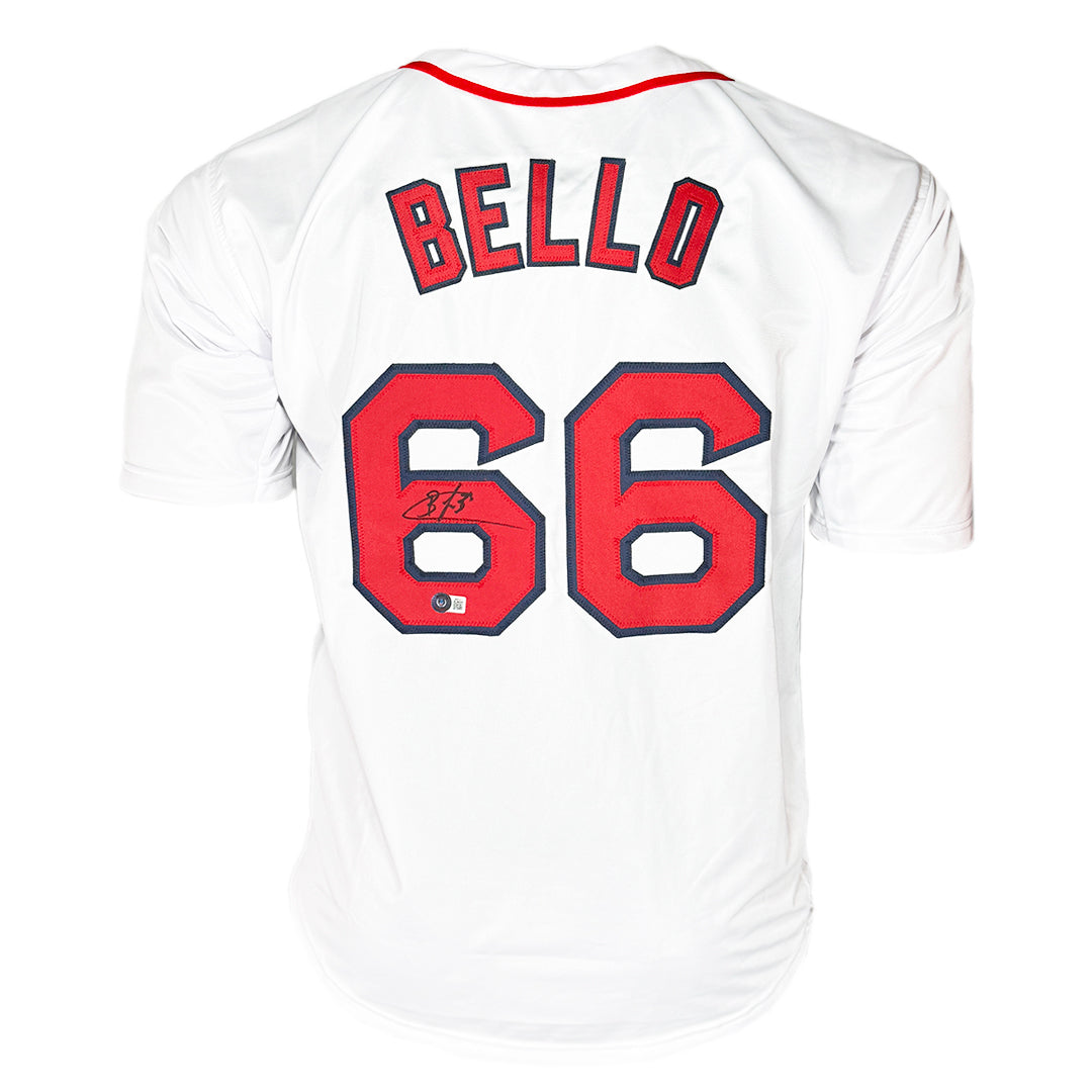 Brayan Bello Signed Boston White Baseball Jersey Black Ink (Beckett ...