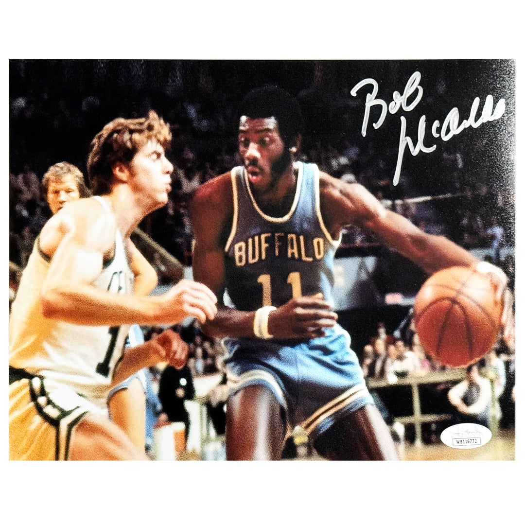 Bob McAdoo Signed Pose 2 Basketball 8x10 Photo (JSA) – CollectibleXchange