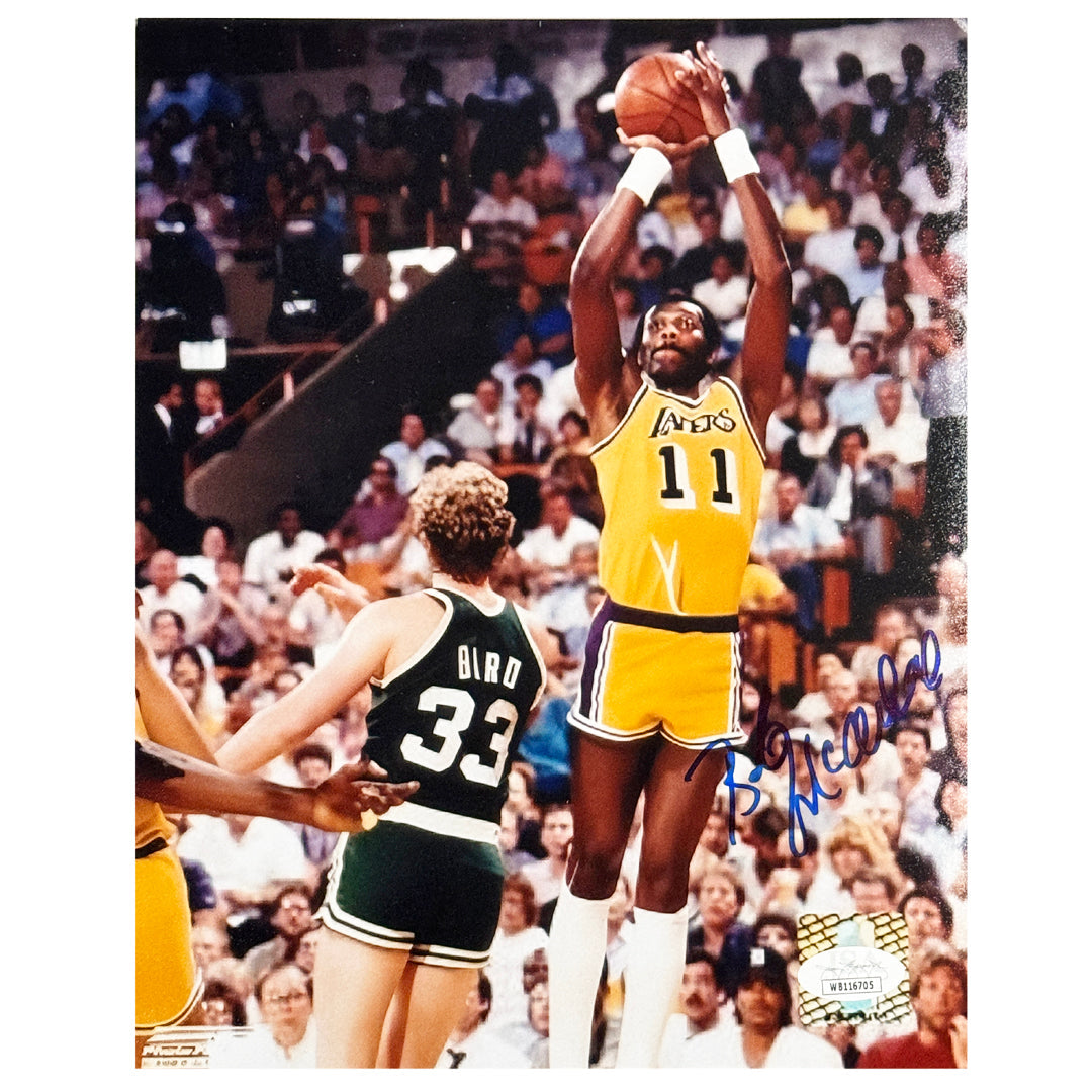 Bob McAdoo Signed Pose 3 Basketball 8x10 Photo (JSA) – CollectibleXchange