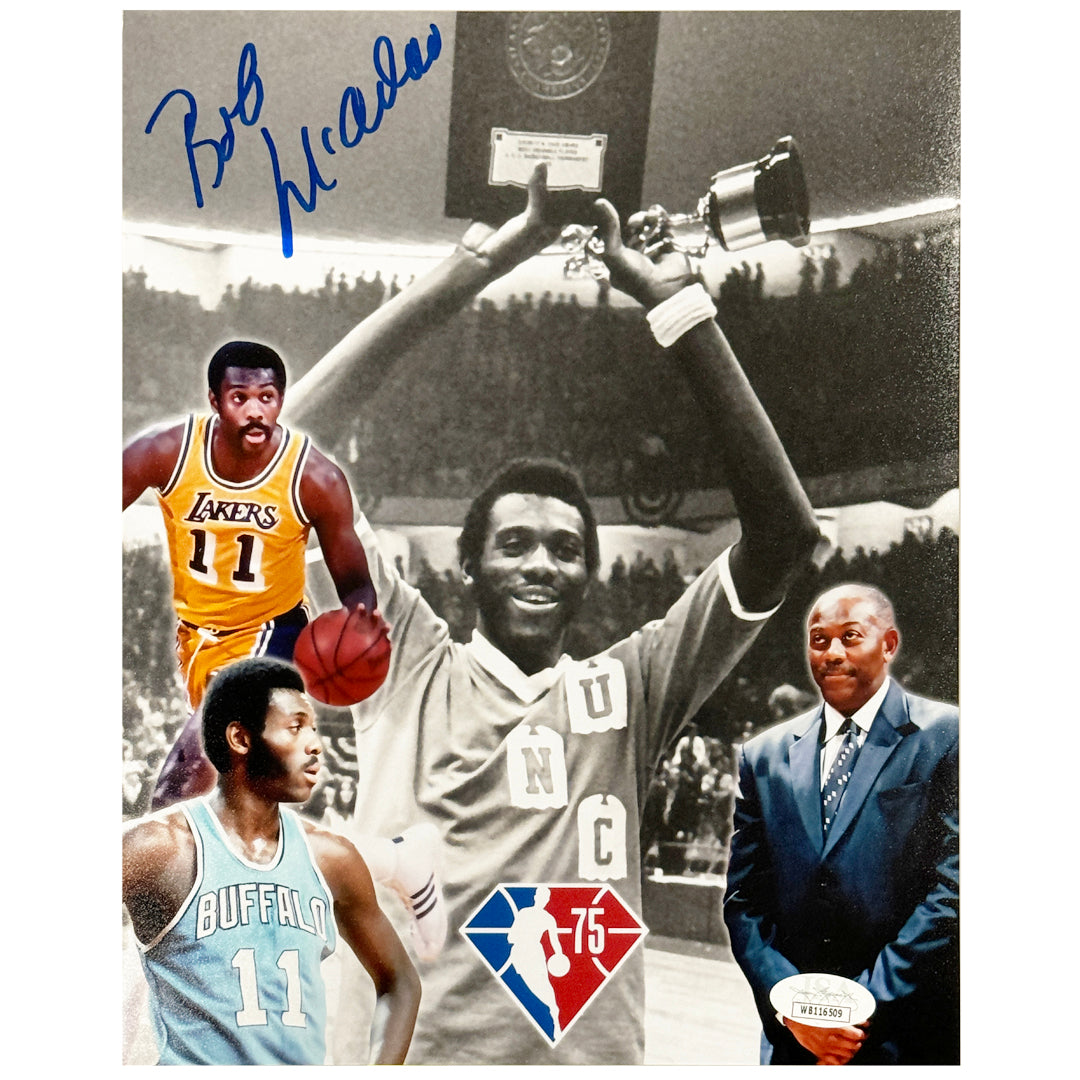 Bob McAdoo Signed Pose 5 Basketball 8x10 Photo (JSA) – CollectibleXchange