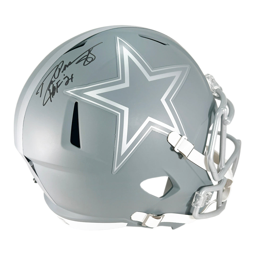 Drew Pearson Signed HOF 21 Inscription Dallas Cowboys Slate Alternate ...