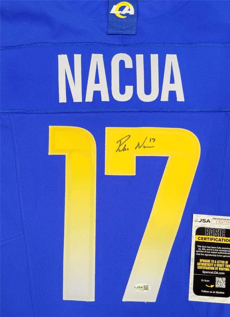 Puka Nacua signed Los Angeles Rams Jersey autograph ~ JSA ...