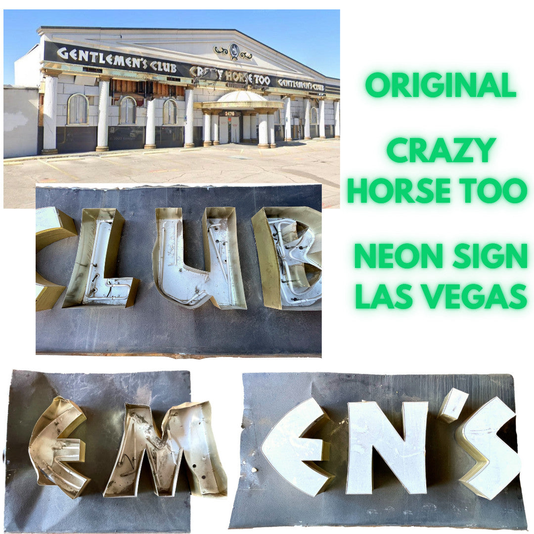 Crazy Horse Too Las Vegas Original Neon Sign Museum Mafia History Auth ...