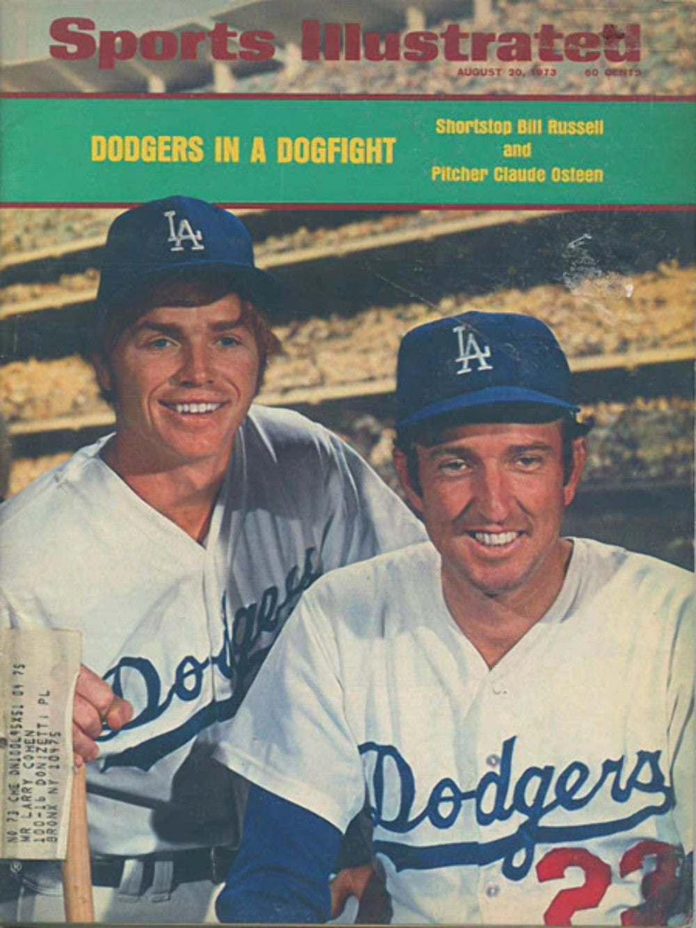 Bill Russell & Claude Osteen 1973 Sports Illustrated Magazine ...