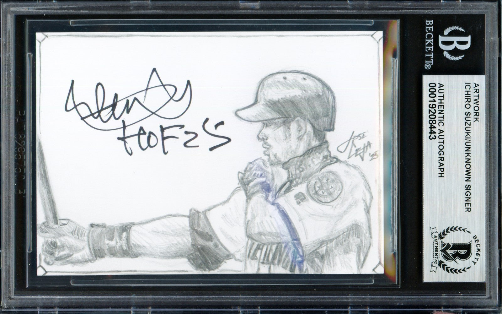 Ichiro Suzuki Auto 2025 Original Art Sketch Card Mariners "HOF 25" #1/ – CollectibleXchange