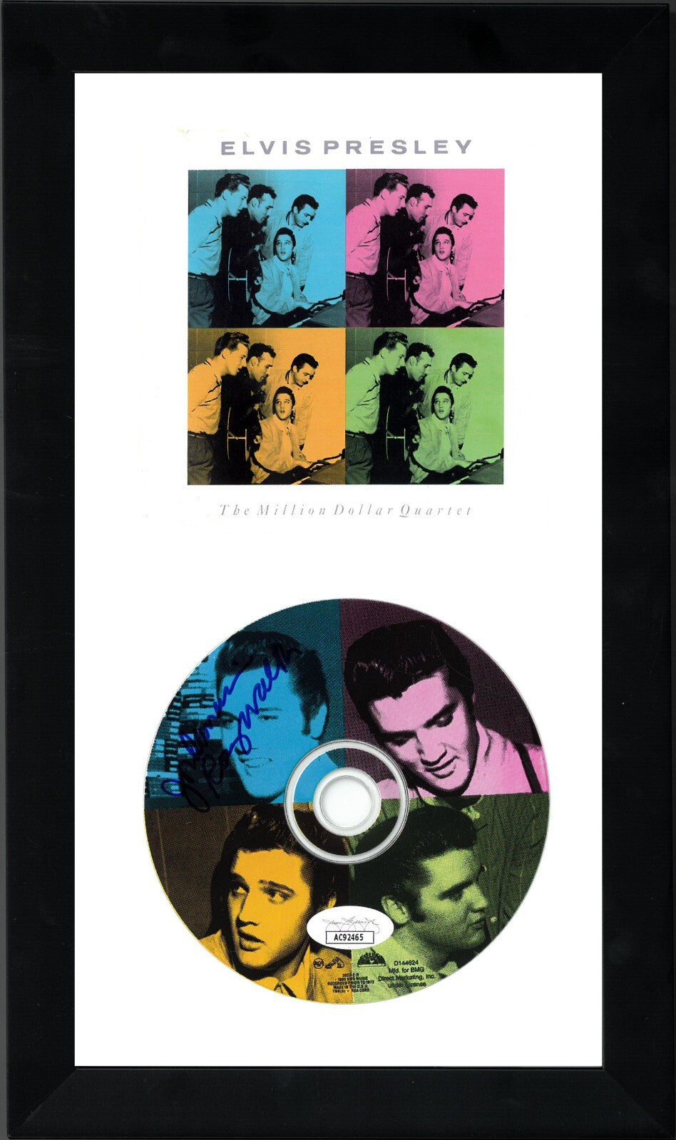 Elvis Presley Jordainaires Ray Walker signed 1990 Million Dollar Quart ...