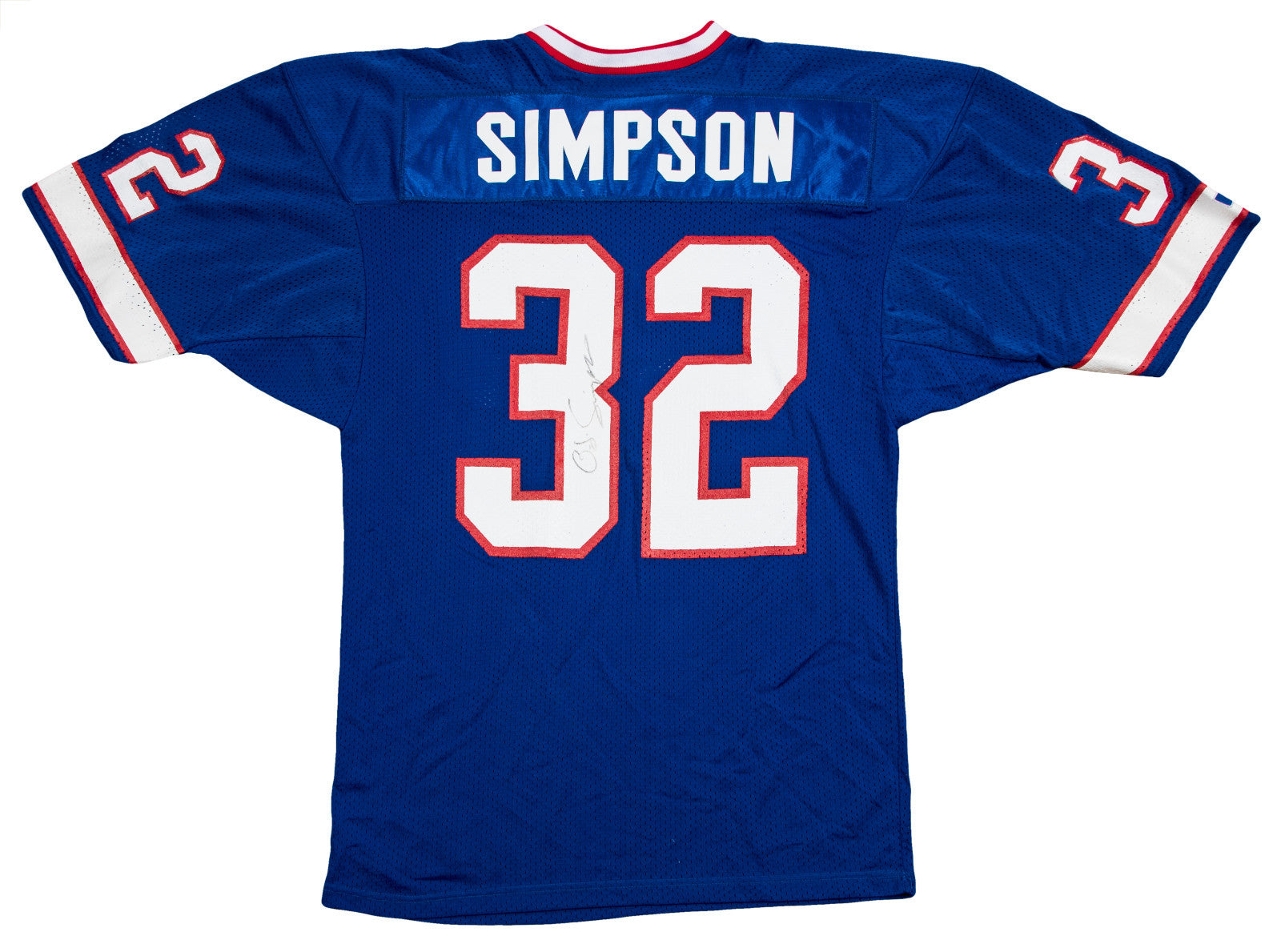 OJ SIMPSON SIGNED BUFFALO BILLS BLUE #32 HOME JERSEY JSA AUTO HOF JUIC ...