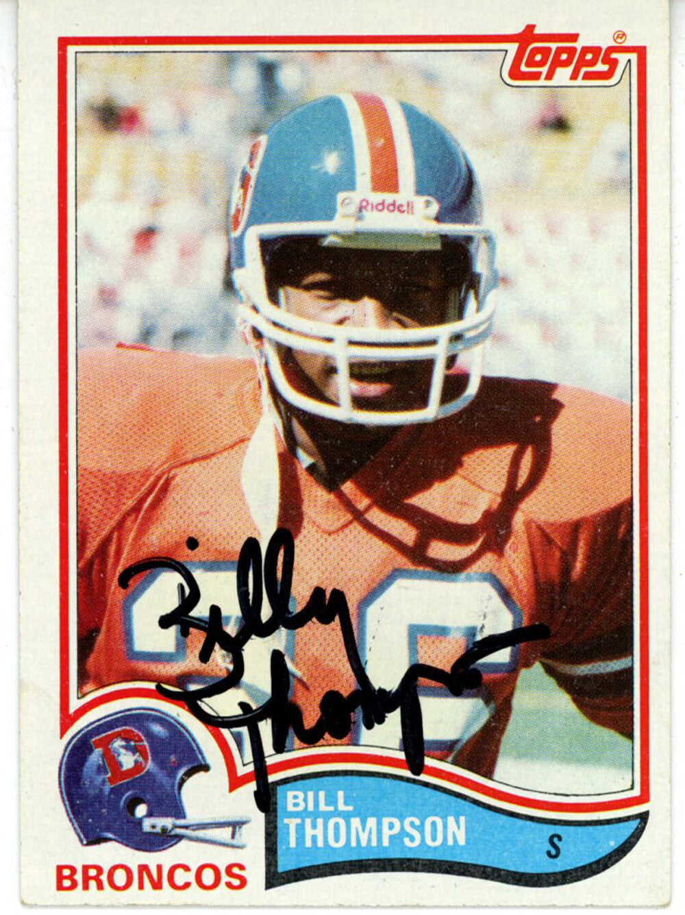 Billy Thompson Autographed 1982 Topps #88 Trading Card Beckett 44809 ...