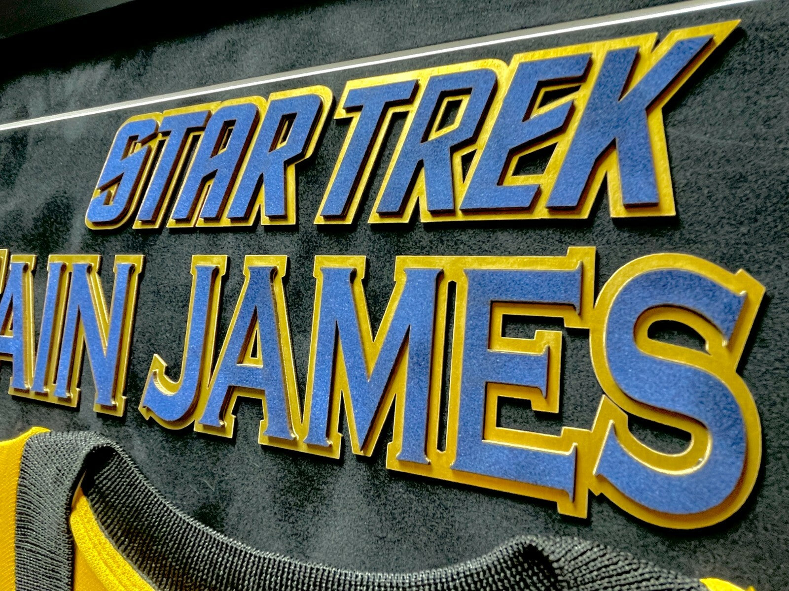 William Shatner Signed Star Trek Yellow Shirt Framed COA JSA Auto Kirk ...