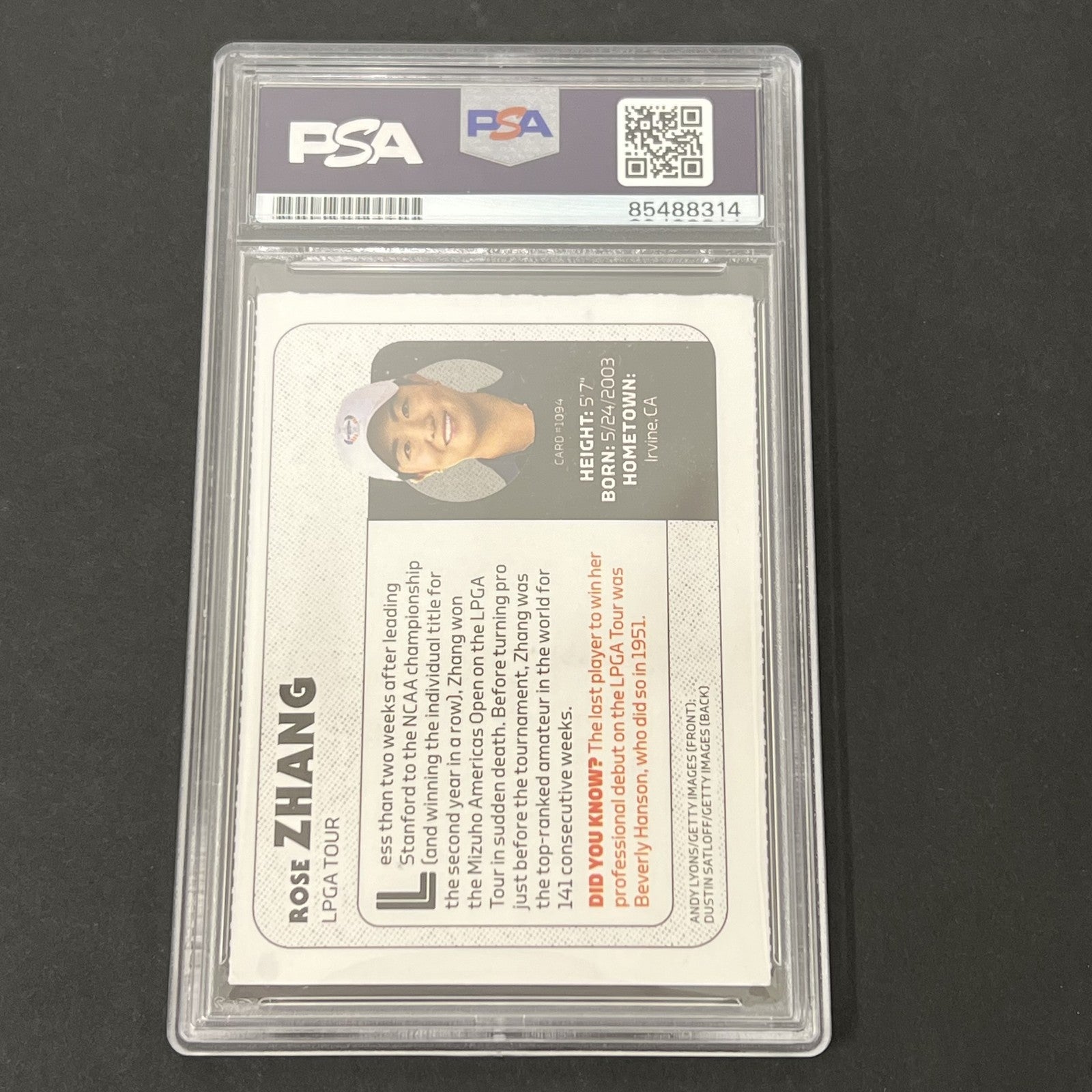 Rose Zhang signed card PSA – CollectibleXchange