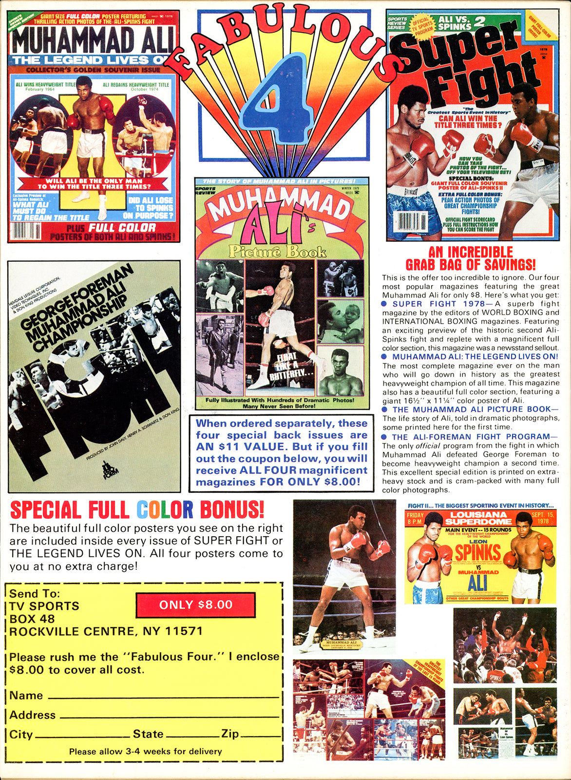 Sugar Ray Leonard, Davis & Cooney Autographed World Boxing Magazine Be ...