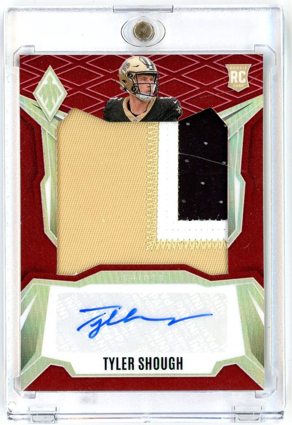 2025 Panini Phoenix Tyler Shough #RPSTSH 99 Red RPA Auto Rookie RC Foo ...