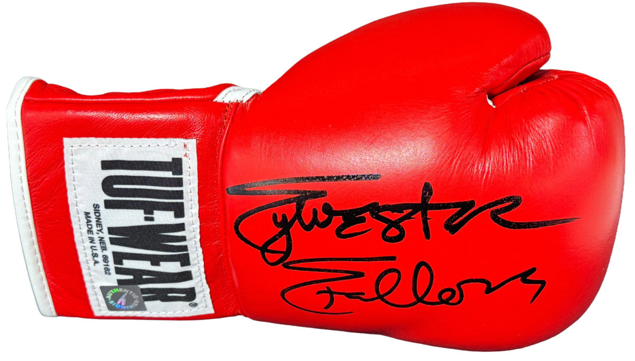 Sylvester Stallone Signed Tuf Wear Red Boxing Glove Auto ASI COA Rocky ...