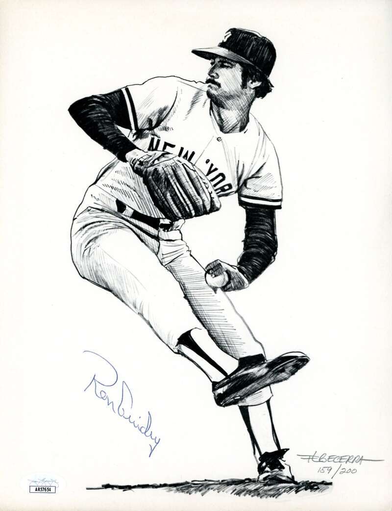 Ron Guidry JSA Cert Signed 9x11 Photo Autograph Yankees ...