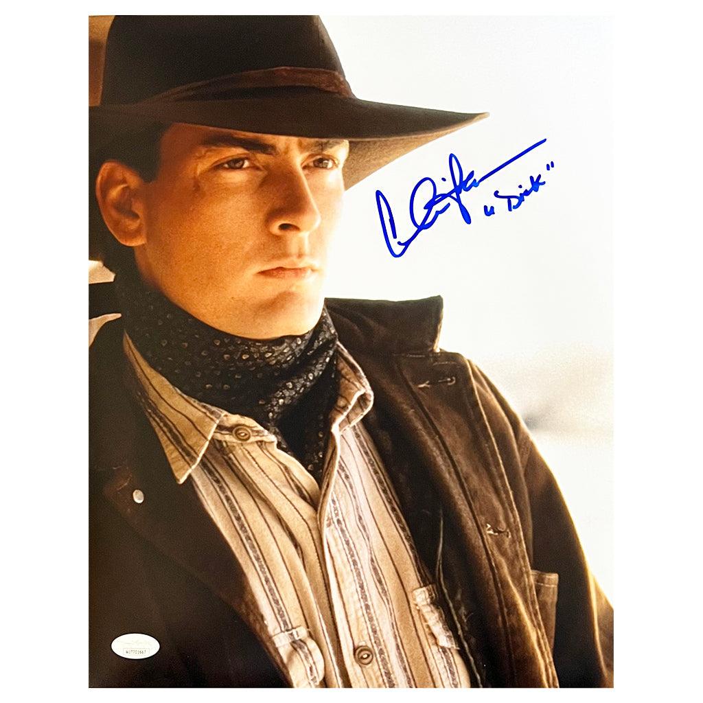Charlie Sheen Signed 11x14 Photo Pose 3 (JSA) – CollectibleXchange