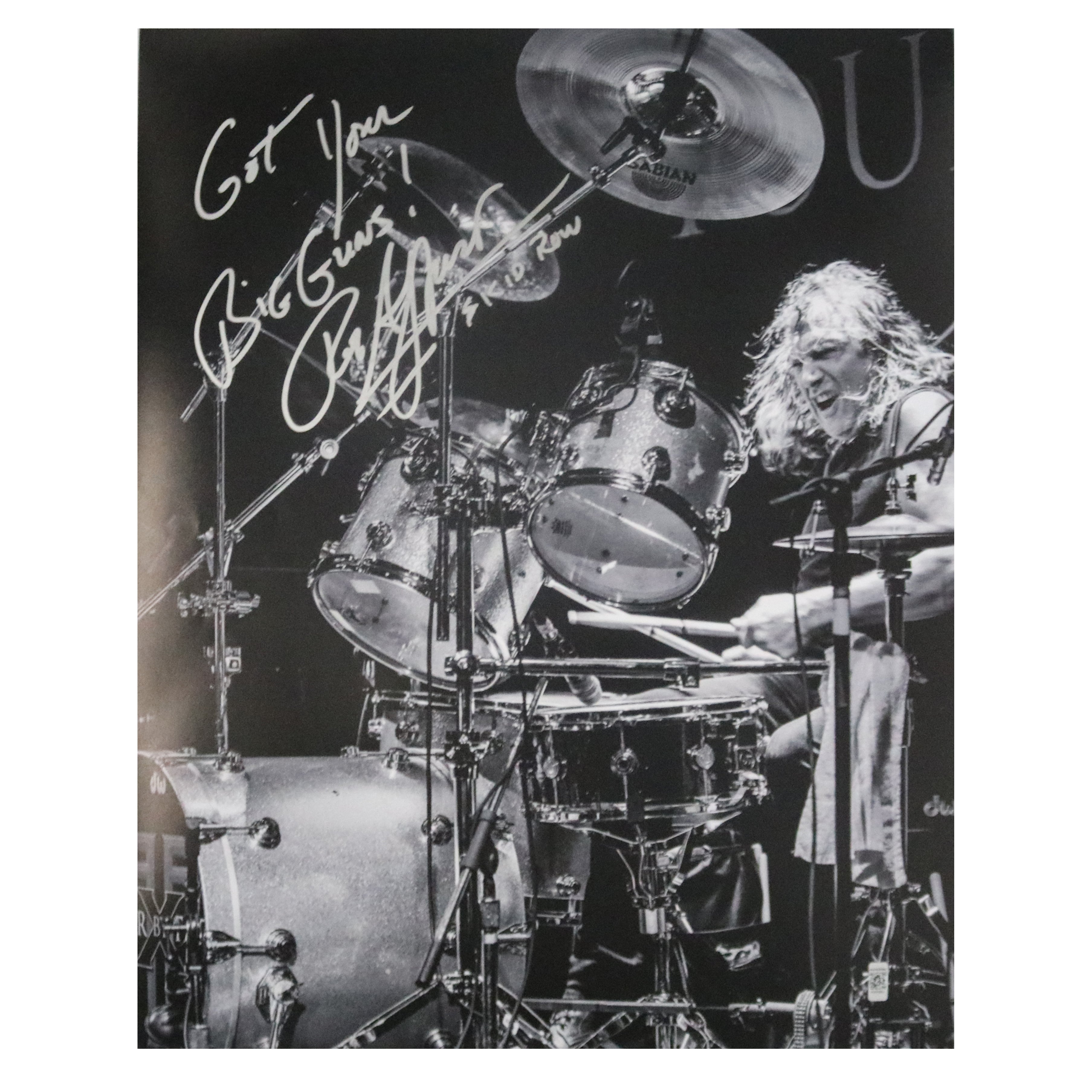 Rob Affuso "Skid Row" Autographed and Inscribed "Got Your Big Guns" 16 ...