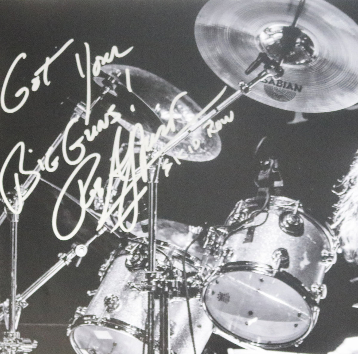 Rob Affuso "Skid Row" Autographed and Inscribed "Got Your Big Guns" 16 ...